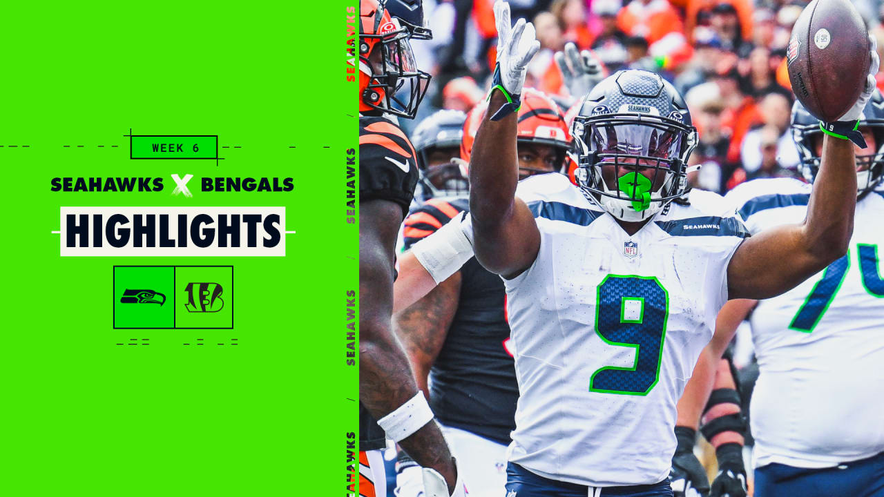 2023 Week 6 Seahawks at Bengals Kenneth Walker III's TD Caps Opening ...