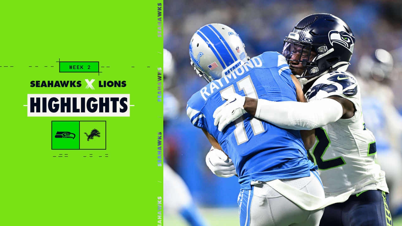 2023 Week 2 Seahawks at Lions Jerrick Reed Lands Big Hit On Kalif ...
