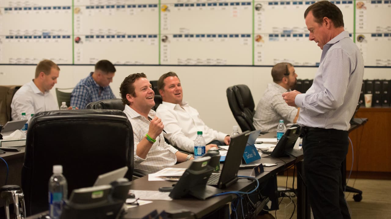 Inside the #SeahawksDraft: At VMAC Draft Room