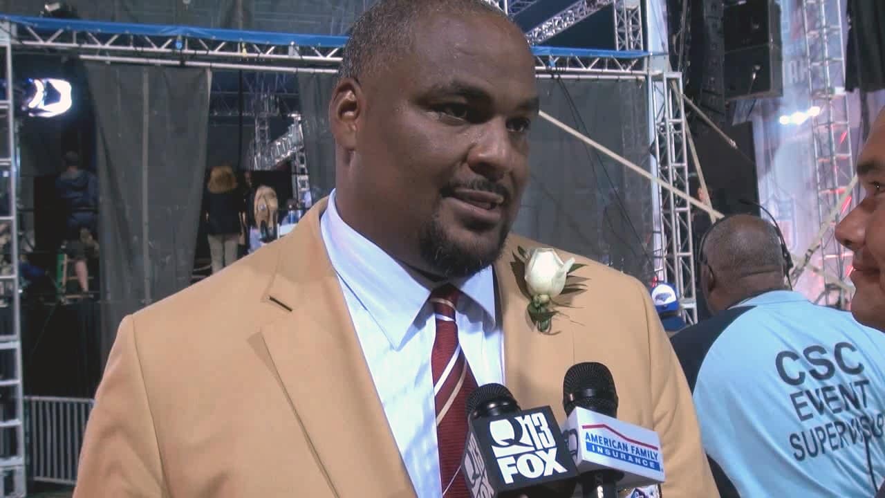 Walter Jones following his enshrienment in Canton
