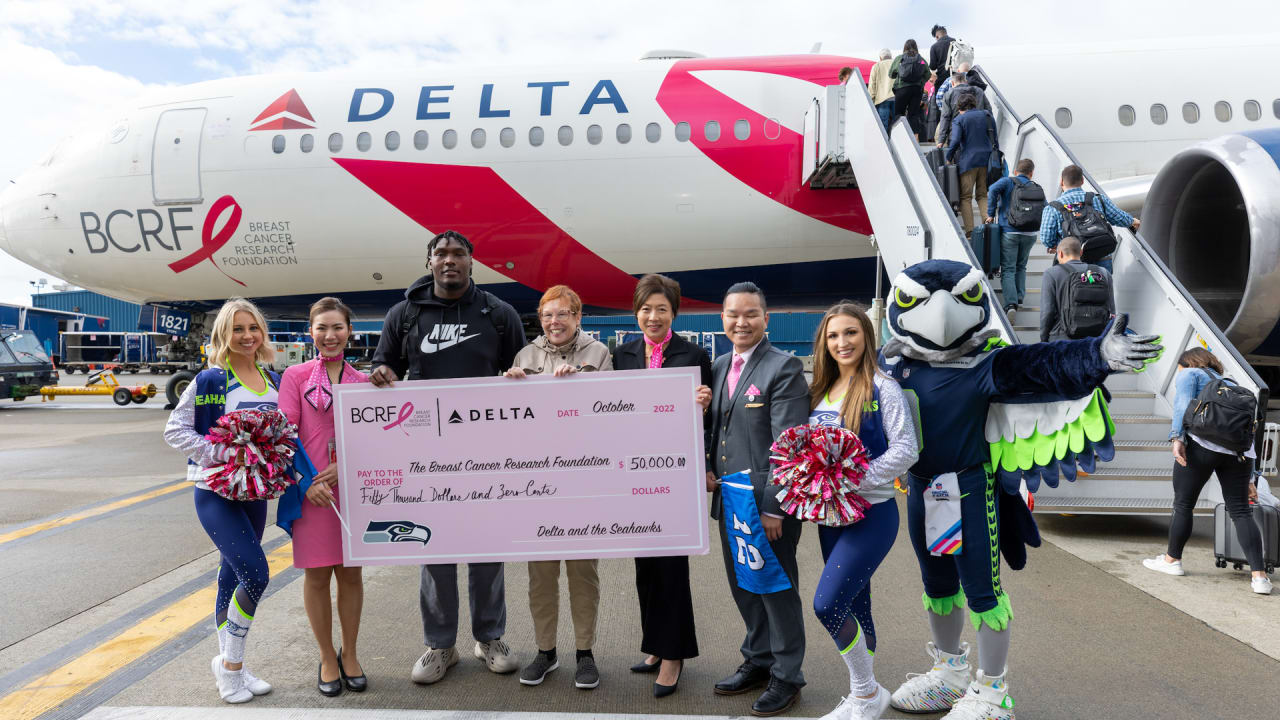 PHOTOS: Seahawks And Delta Contribute To The Breast Cancer Research ...