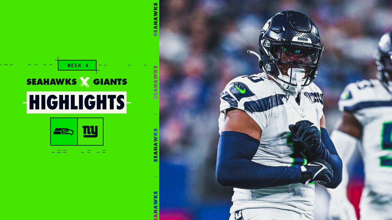 2023 Week 4 Seahawks at Giants Uchenna Nwosu Records Second Sack Of Daniel Jones Highlight