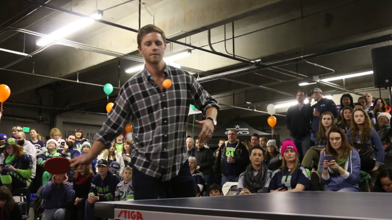 Steven Hauschka Celebrity Ping Pong Tournament