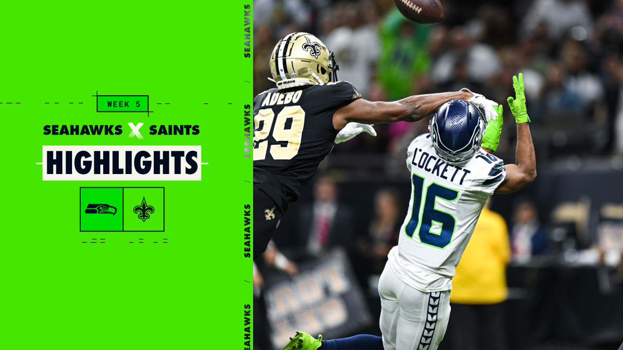 2022 Week 5 Seahawks at Saints Game Highlights