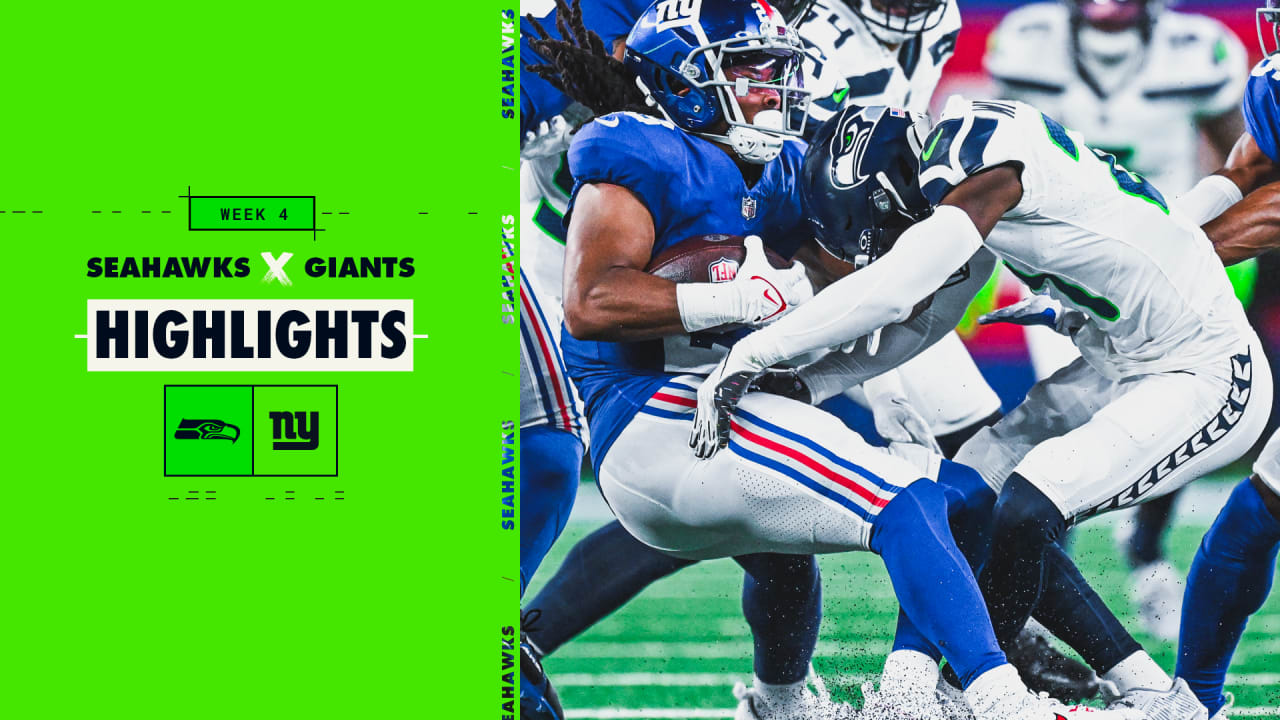 2023 Week 4 Seahawks at Giants Highlight