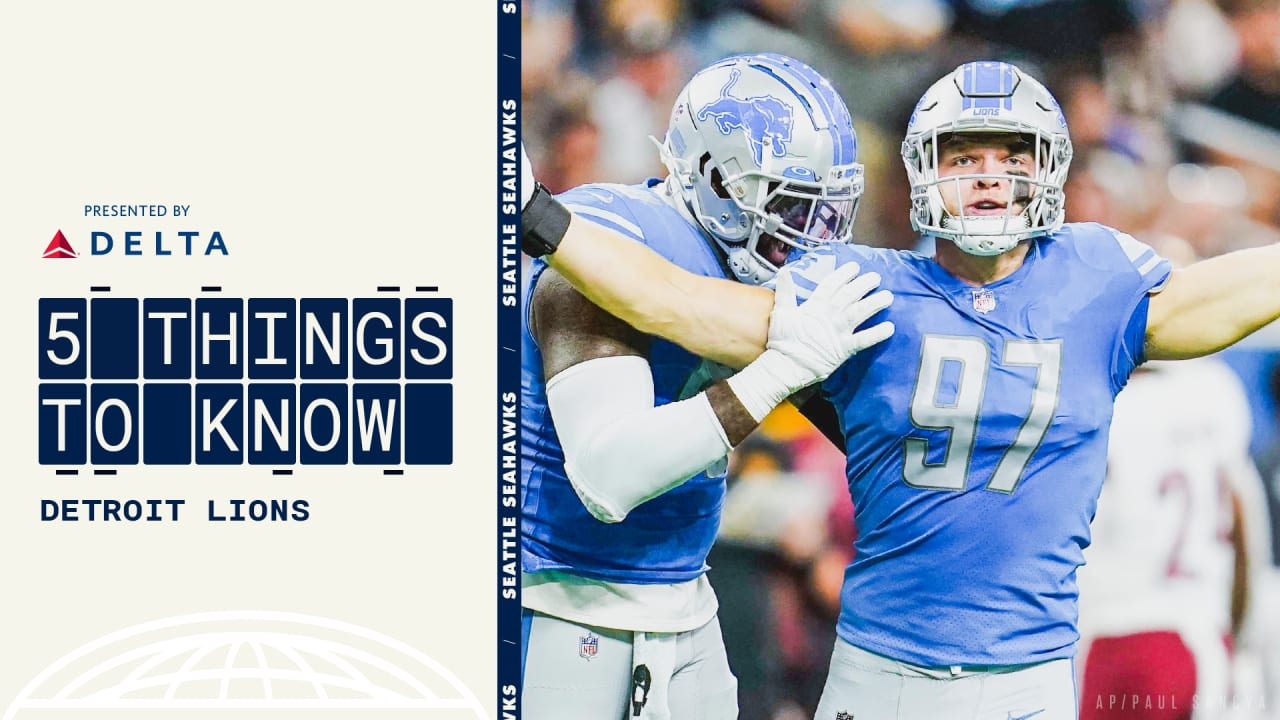 Five Things To Know About the Seahawks' Week 4 Opponent, The Detroit Lions