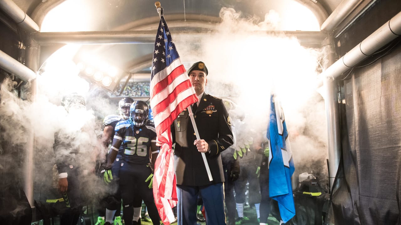 Seahawks Salute America's Armed Forces on Veterans Day