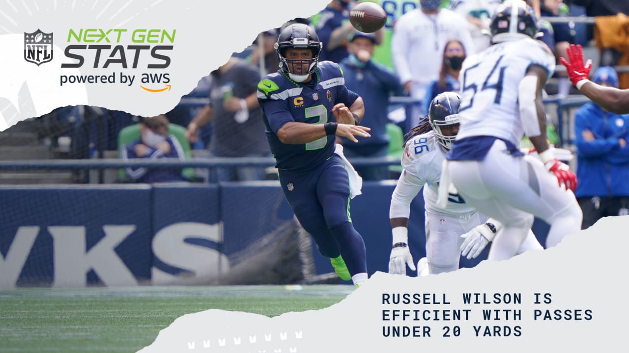 Next Gen Stats: Russell Wilson is Efficient With Passes Under 20 Yards