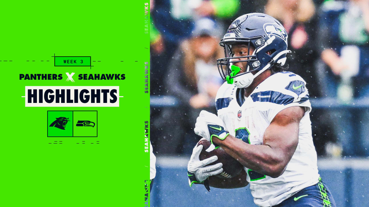 2023 Week 3 Seahawks vs. Panthers Kenneth Walker III Best Play Highlights