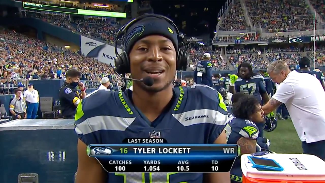 Tyler Lockett Looks Forward To Year Seven During Sideline Interview