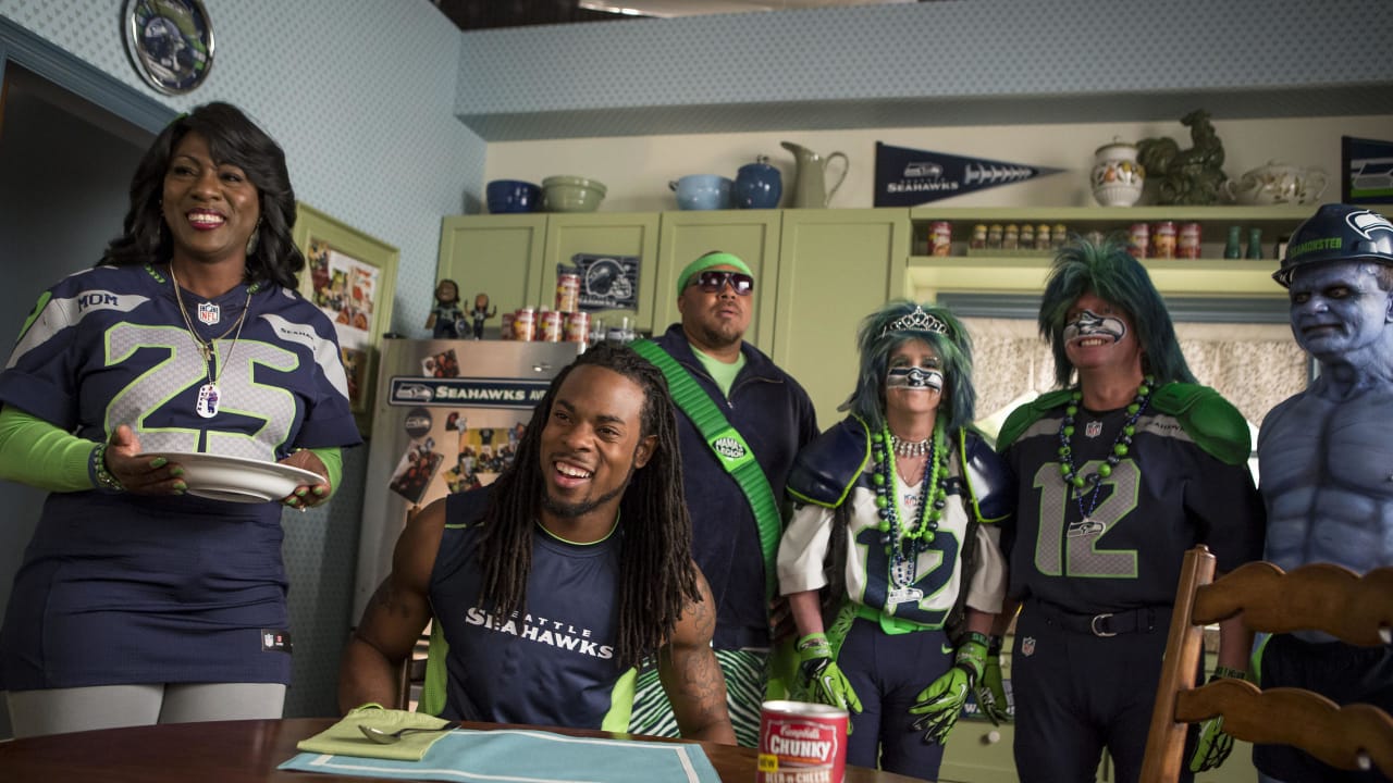 Richard Sherman & mother Beverly film Campbell's Chunky Soup commerical