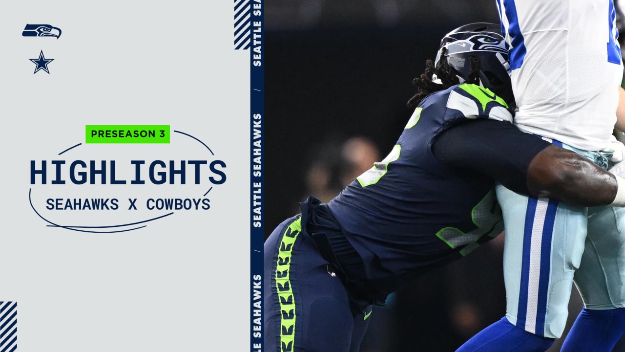 2022 Preseason Week 3 Seahawks at Cowboys Myles Adams Sacks Will Grier ...