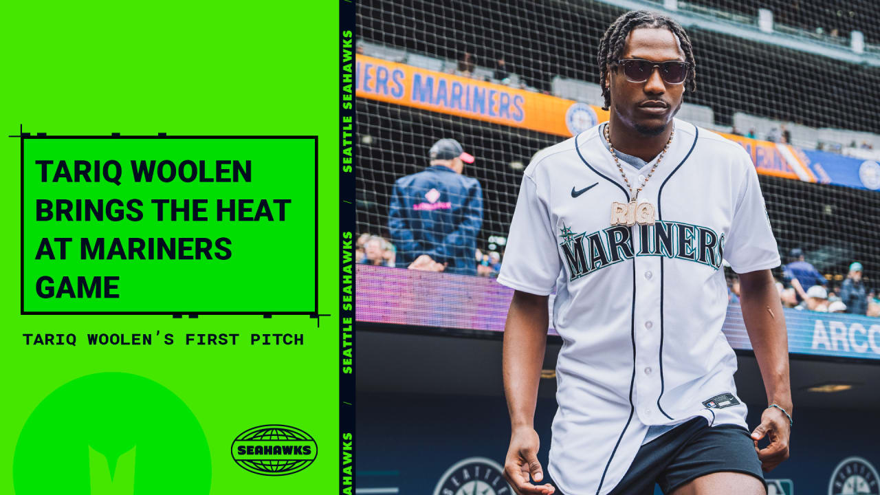 Tariq Woolen Puts "A Little Heat" on His First Pitch