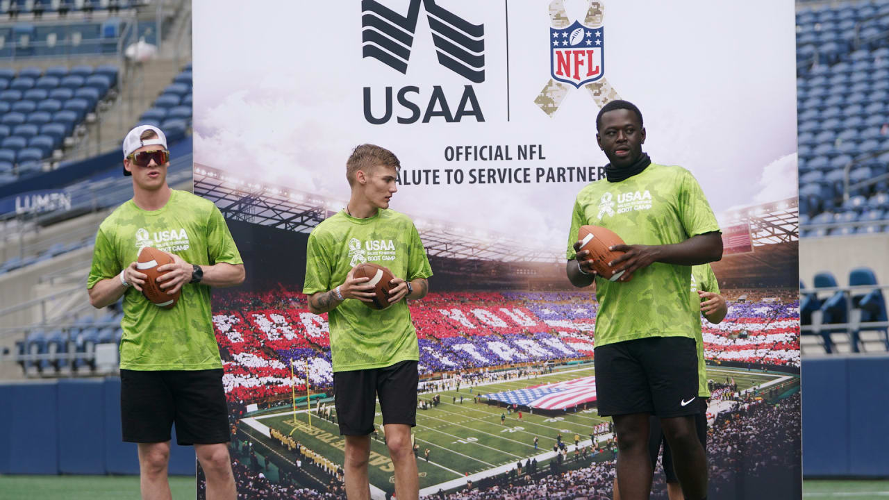 PHOTOS: Seahawks Host USAA Combine At Lumen Field