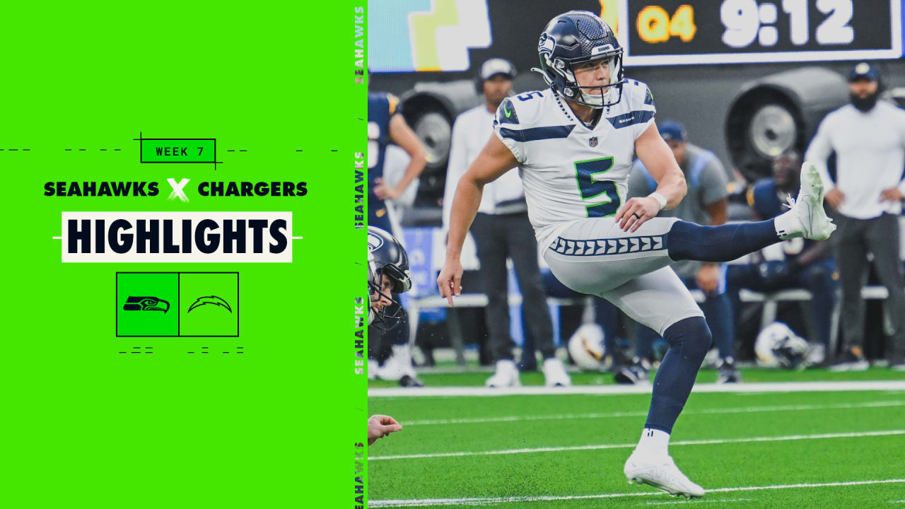 2022 Week 7 Seahawks at Chargers Jason Myers Makes 50-Yard FG Highlight