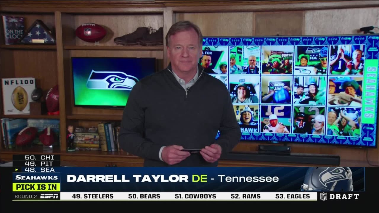 Seattle Seahawks Select Defensive End Darrell Taylor With No. 48 Pick ...