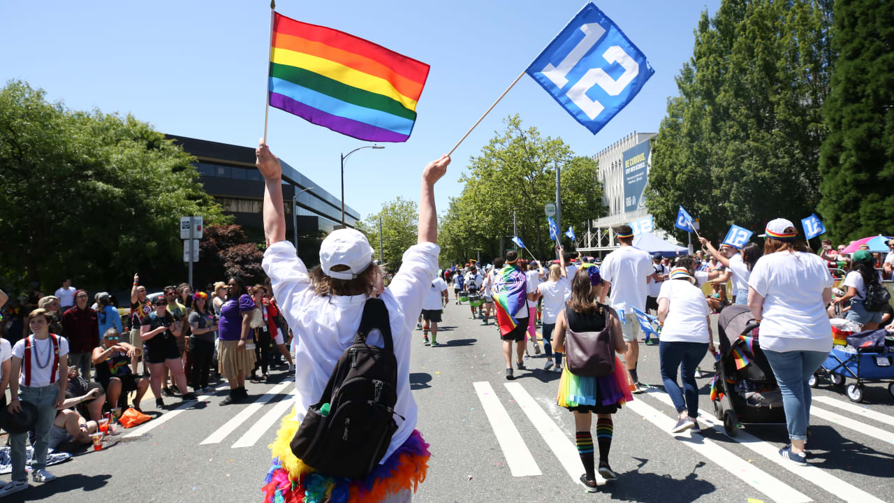 Seahawks At Seattle Pride Parade