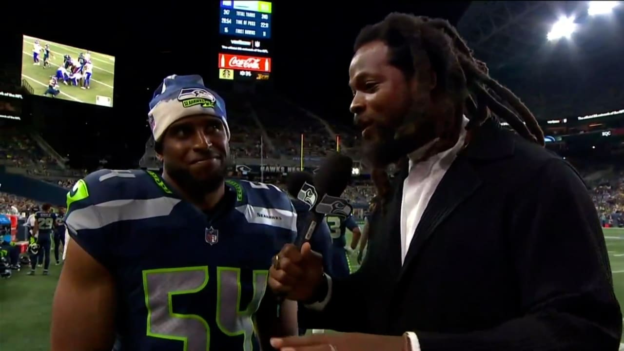 Seahawks Legend Michael Bennett Interviews Bobby Wagner During ...