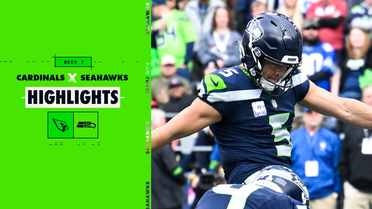2023 Week 7 Seahawks vs. Cardinals Jason Myers Makes 48-Yard Field Goal ...
