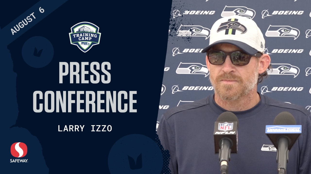 Larry Izzo Seahawks Training Camp Press Conference - August 6