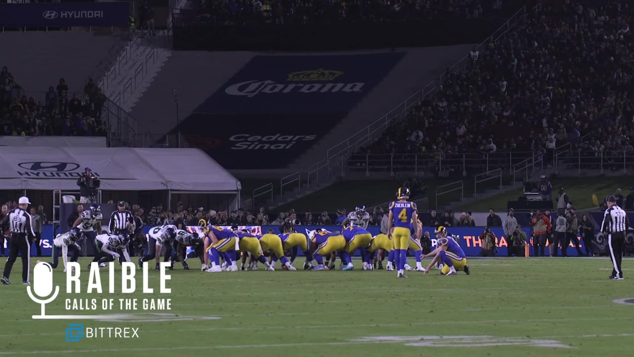 2019 Week 14: Raible Call Of The Game - Rasheem Green Blocks Field Goal ...