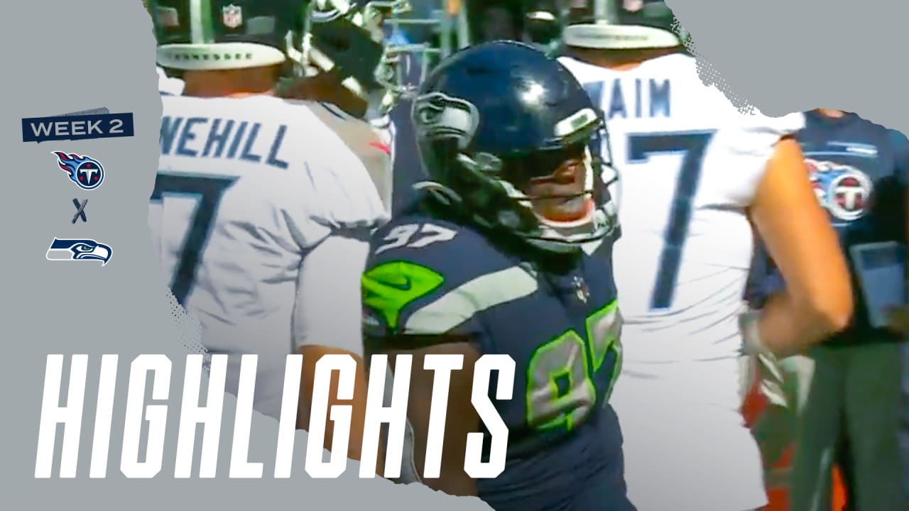 2021 Week 2 Seahawks vs Titans Poona Ford Tackles Derrick Henry For ...