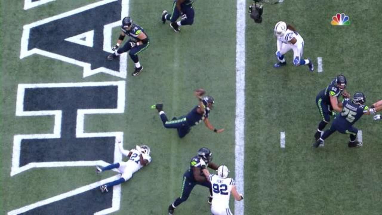 Colts Sack Russell Wilson For Safety