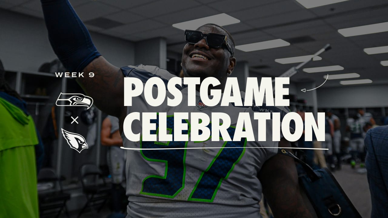 PHOTOS: Best Of Seahawks Postgame Celebration From Week 9 Win vs. Cardinals