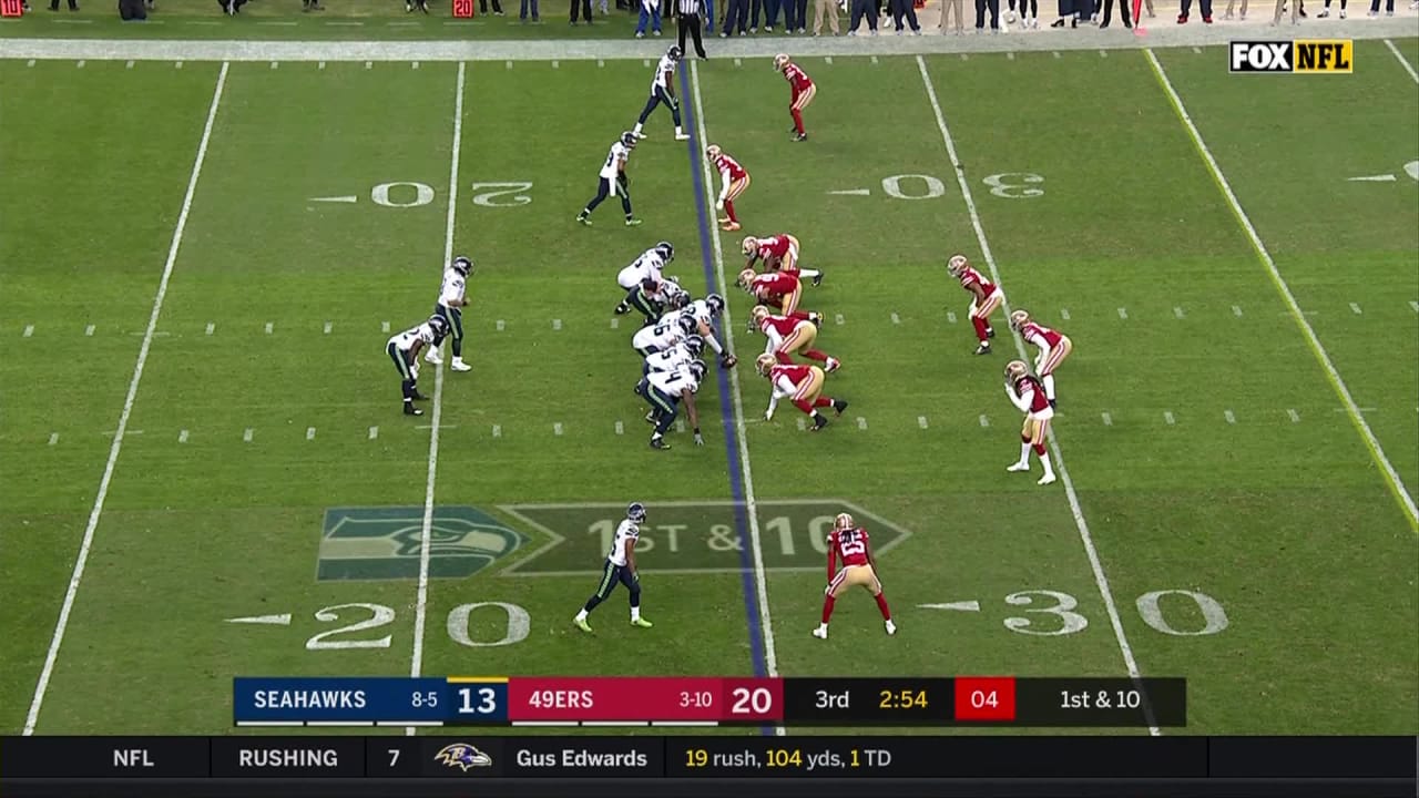 Chris Carson Gains 21 Yards Up The Middle