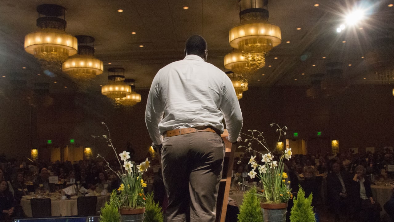 Seahawks Defensive End Tylor Harris Speaks at 12th Annual Celebration ...