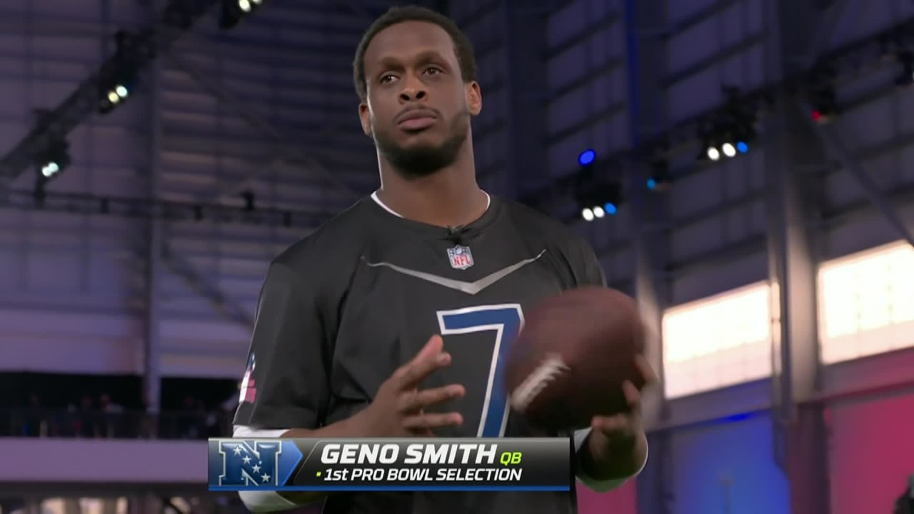Geno Smith's first round of Precision Passing challenge Pro Bowl Skills ...