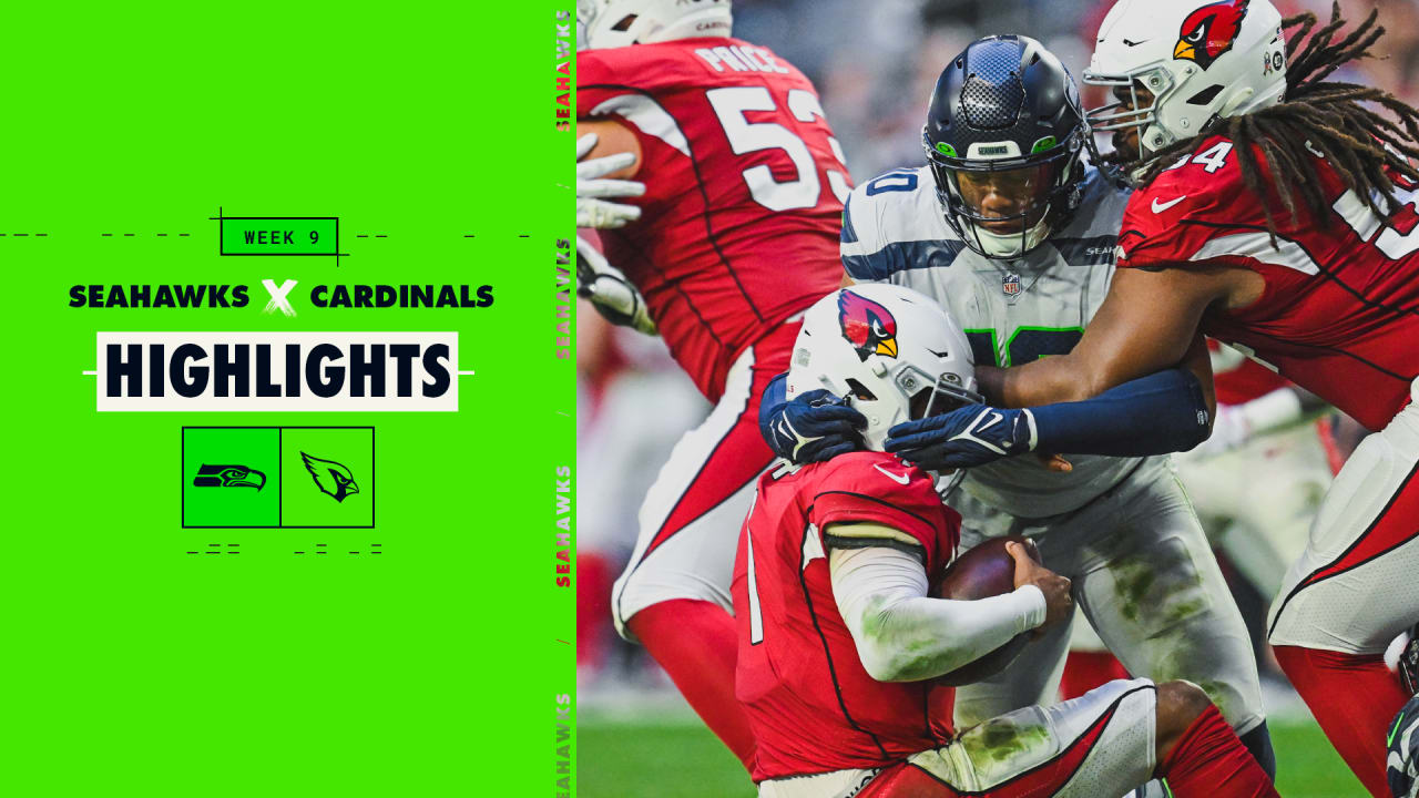 2022 Week 9 Seahawks at Cardinals Uchenna Nwosu Sacks Kyler Murray A ...
