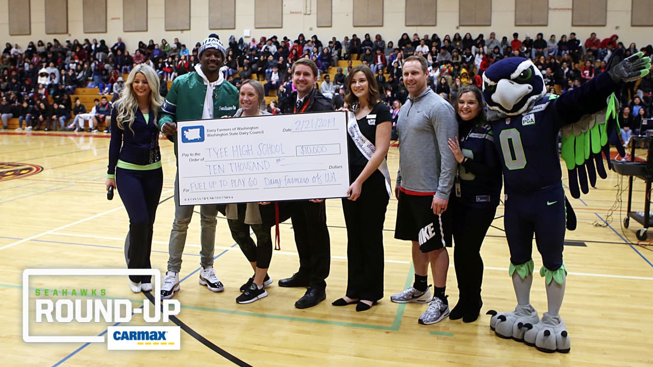 Monday Round-Up: Tre Flowers Visits Tyee High School To Present $10K Grant