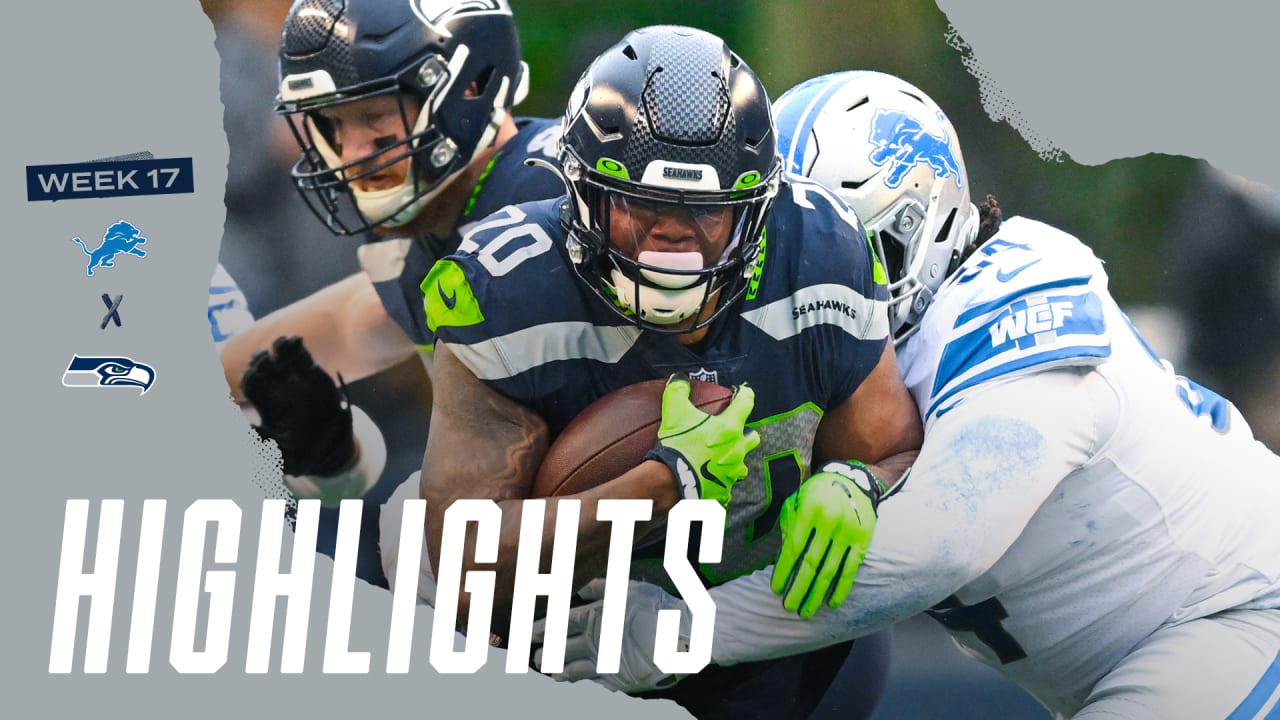 2021 Week 17 Seahawks vs. Lions Full Highlights