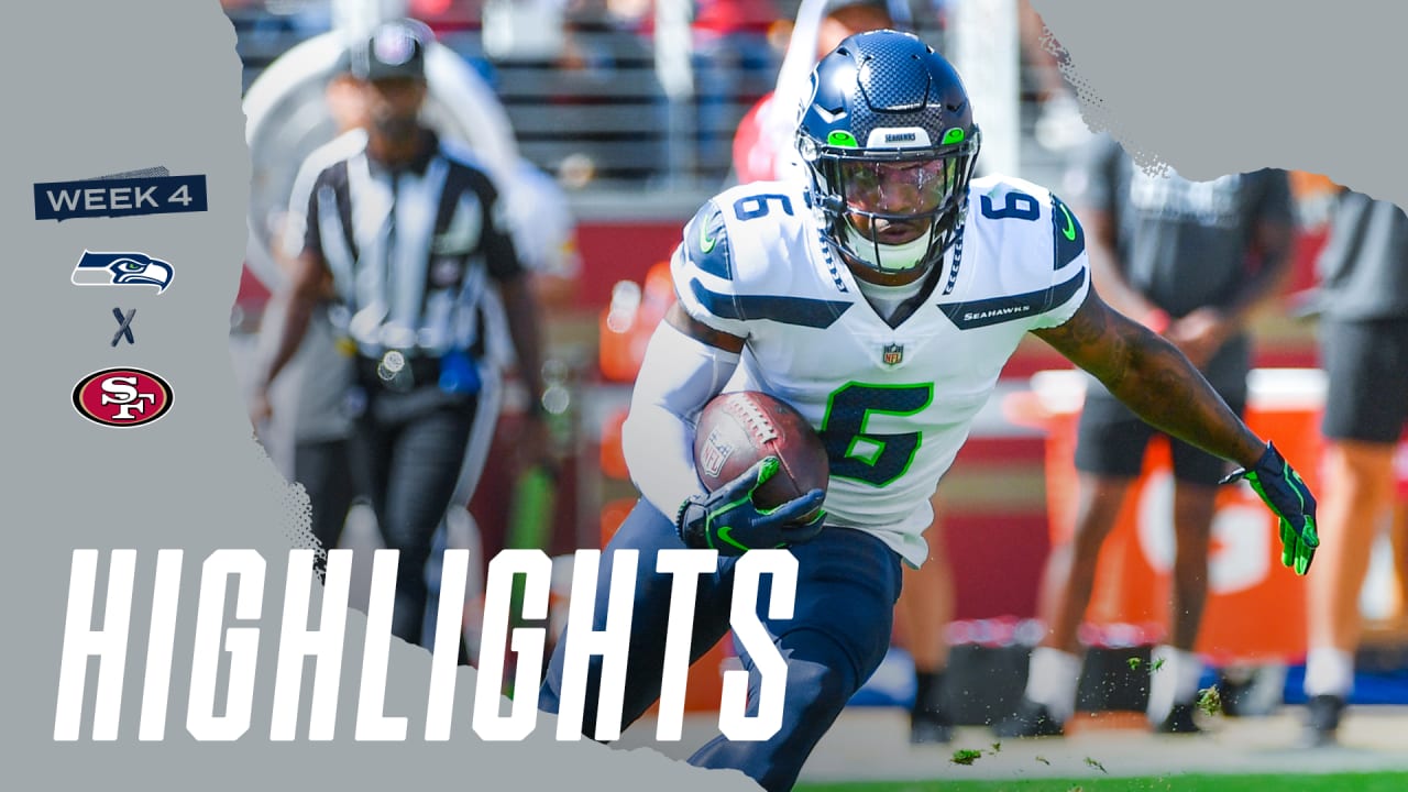 2021 Week 4 Seahawks at 49ers Quandre Diggs Intercepts Jimmy Garoppolo Highlight
