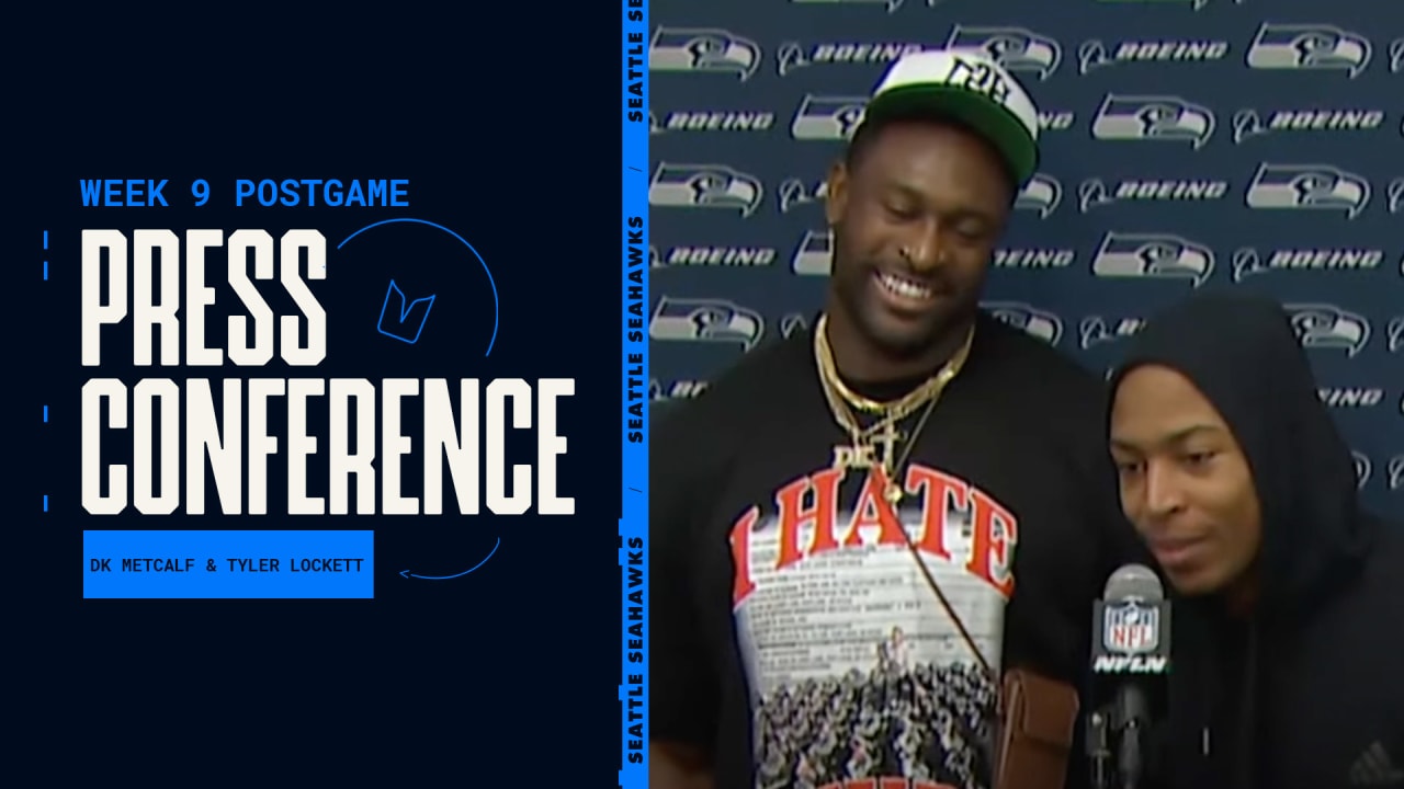 DK Metcalf & Tyler Lockett Postgame Press Conference - Week 9