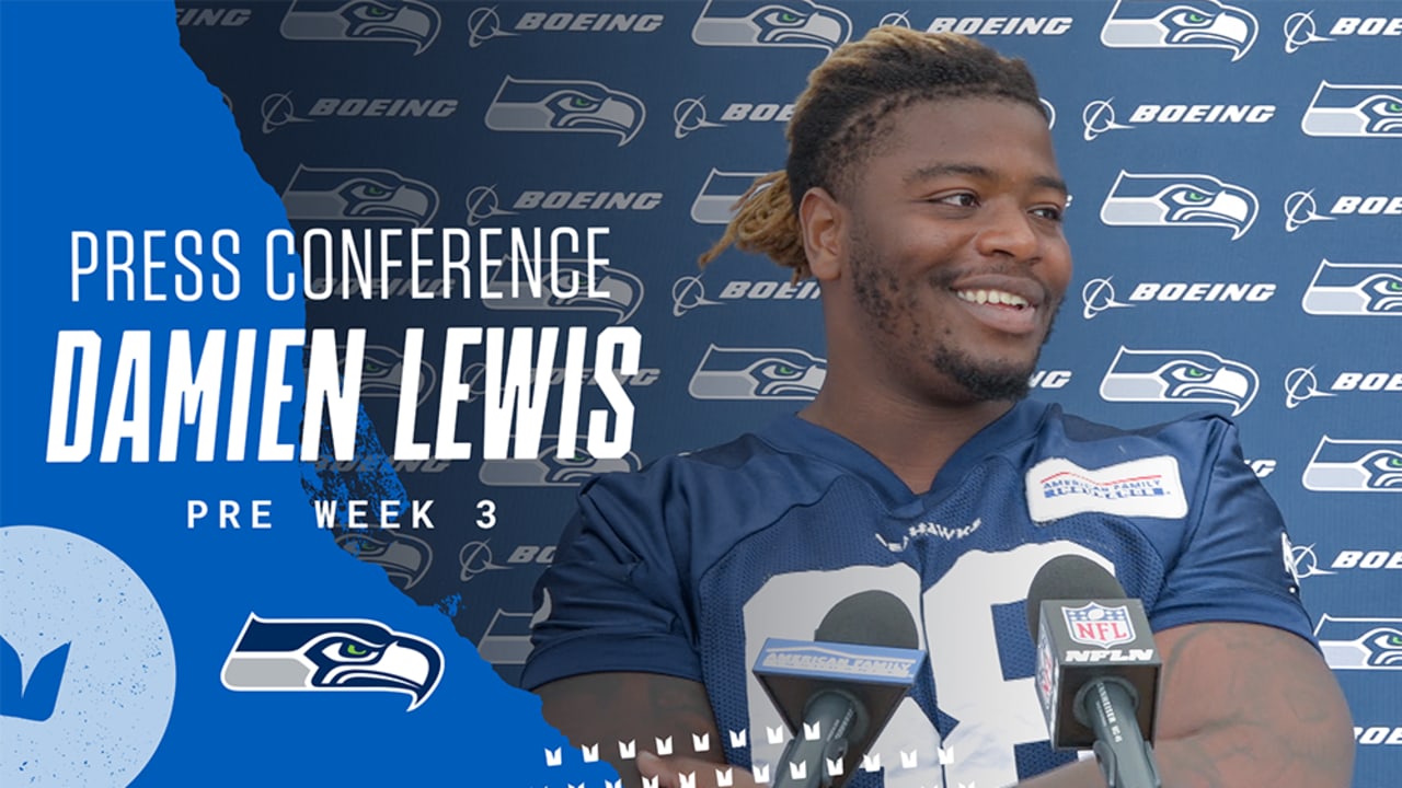 Damien Lewis Seahawks Pre-Week 3 Press Conference - August 26