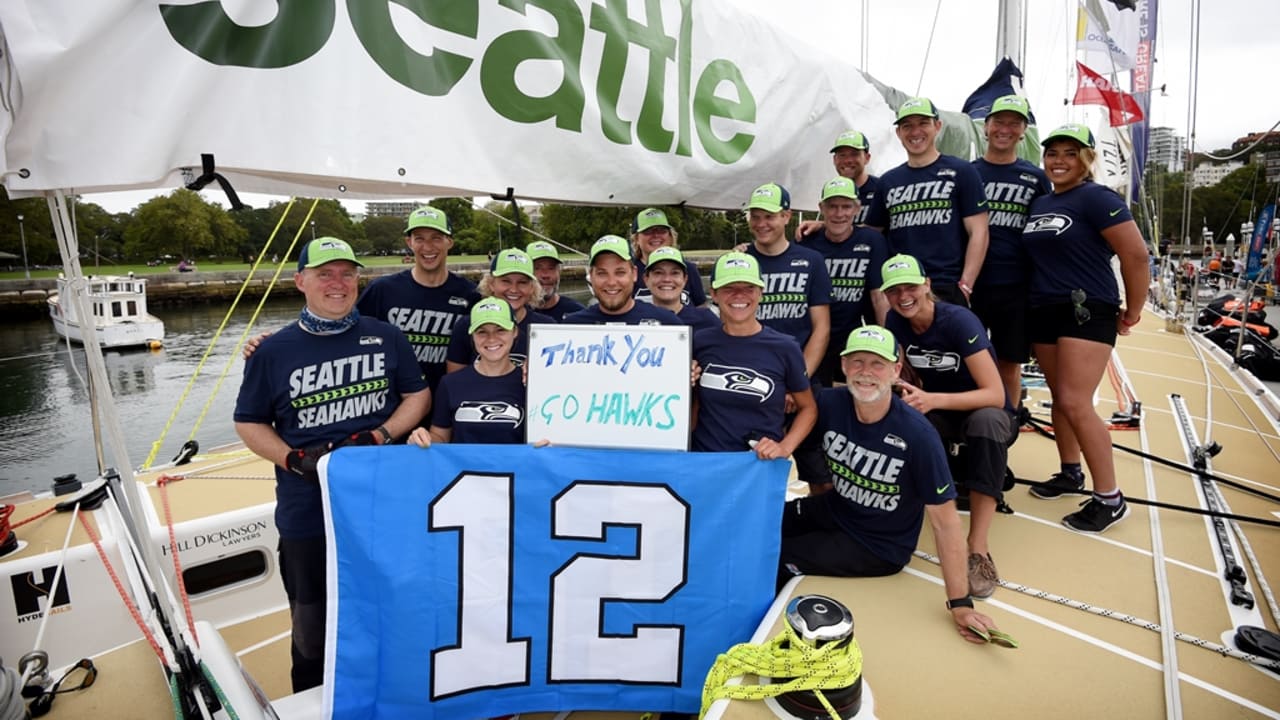 'Visit Seattle' Yacht Hoists Seahawks Sail in Clipper Round The World Race