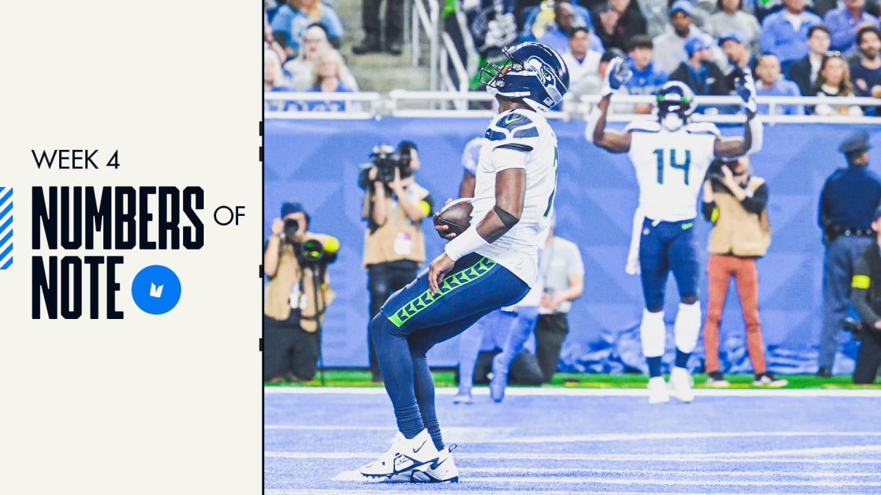 12 Numbers Of Note From The Seahawks’ Week 4 Win In Detroit