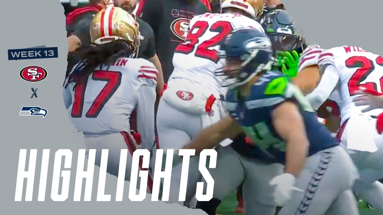 2021 Week 13 Seahawks vs. 49ers Nick Bellore Forces Fumble Of Travis ...