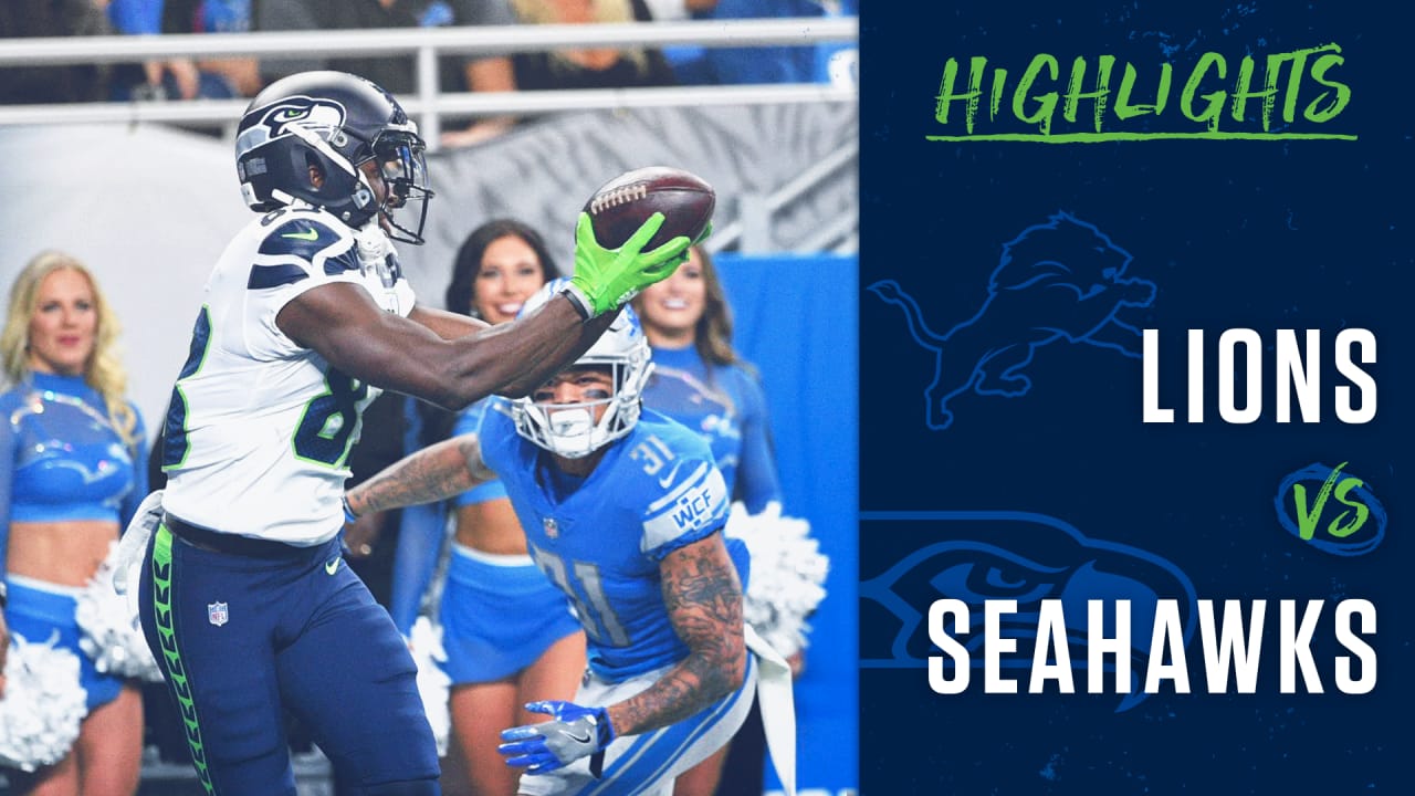 2018 Week 8: Seahawks at Lions Highlights