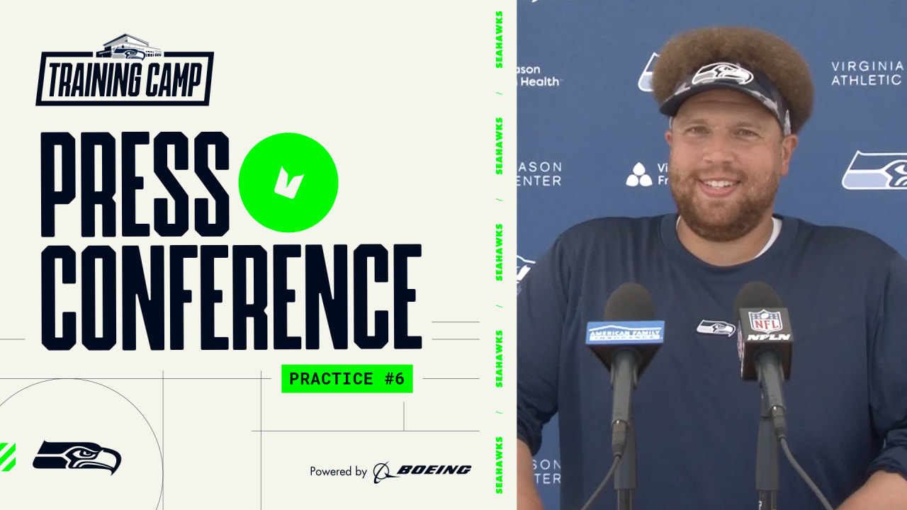 Andy Dickerson Press Conference At Training Camp Practice #6