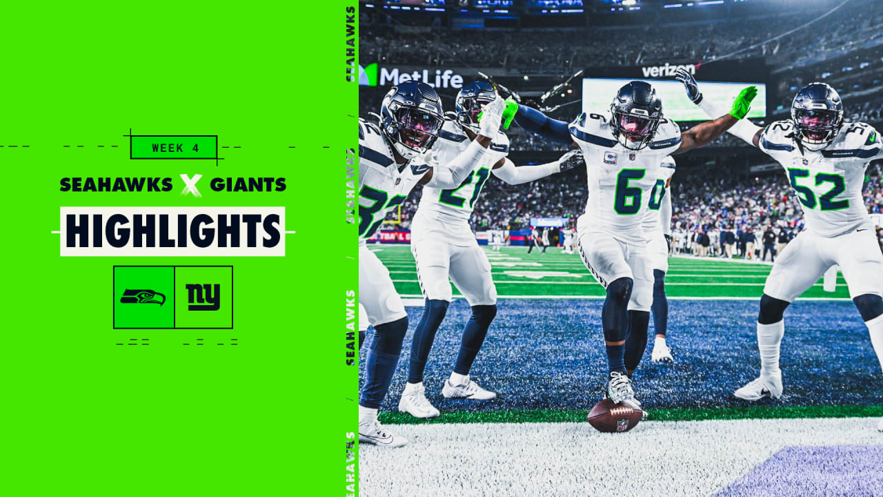 2023 Week 4 Seahawks at Giants Best Defensive Highlights