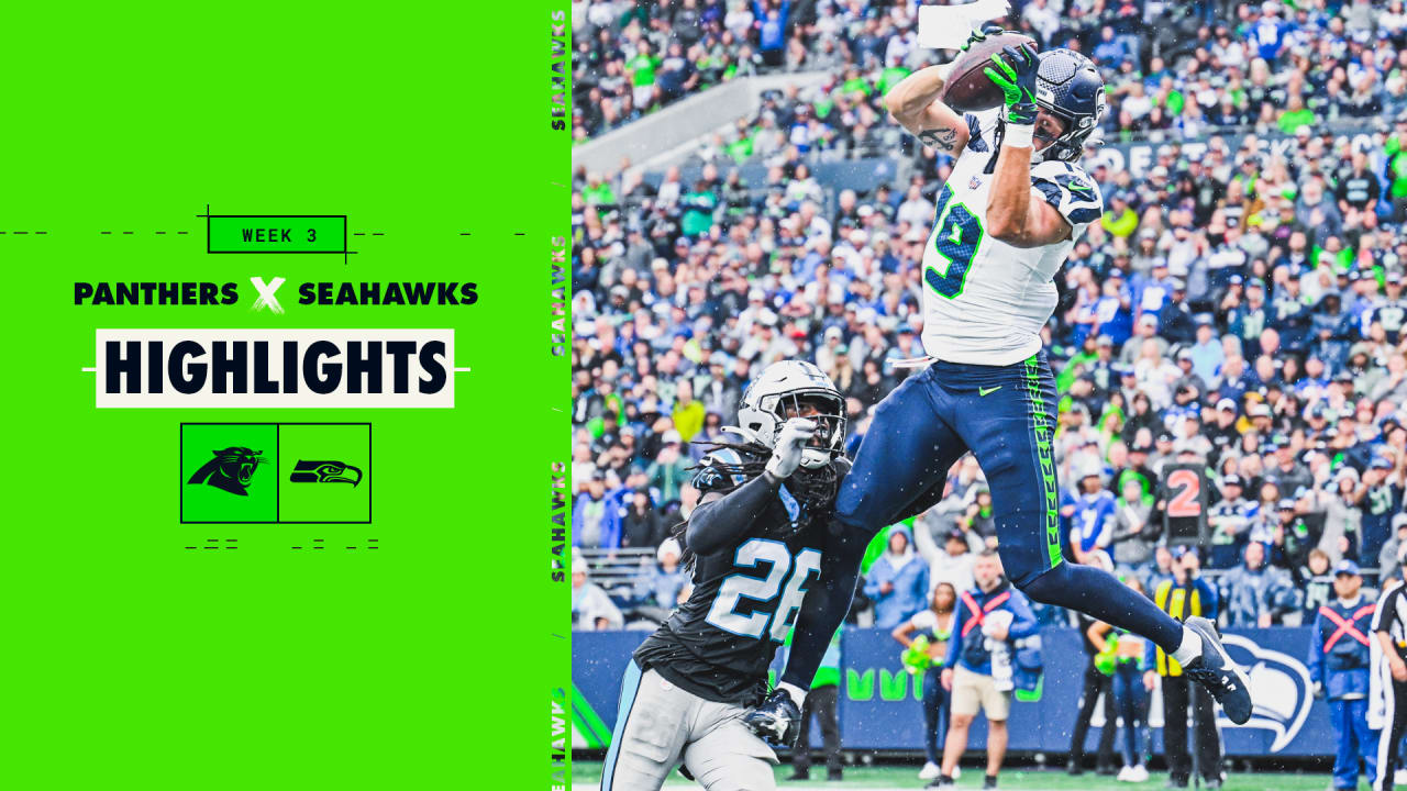 2023 Week 3 Seahawks vs. Panthers Jake Bobo Toe-Tapping First NFL TD Highlight