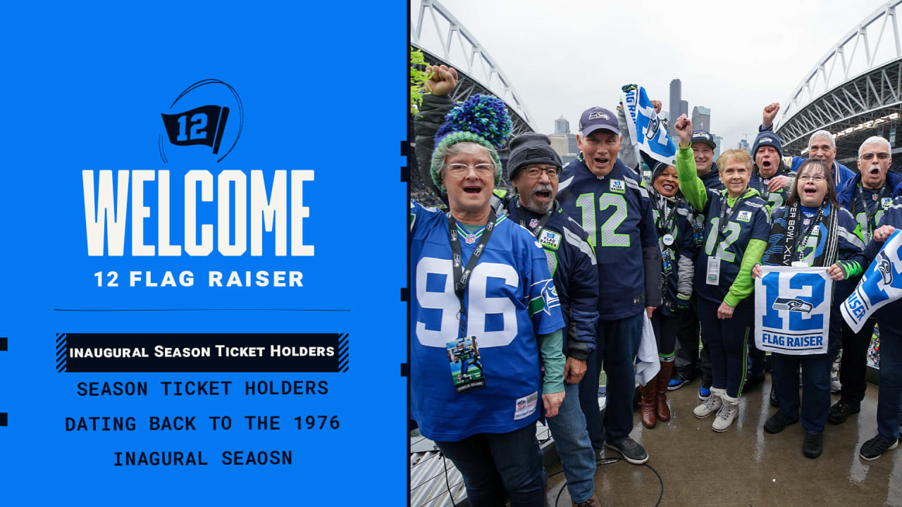 PHOTOS: "Day One" Season Ticket Holders Raise The 12 Flag