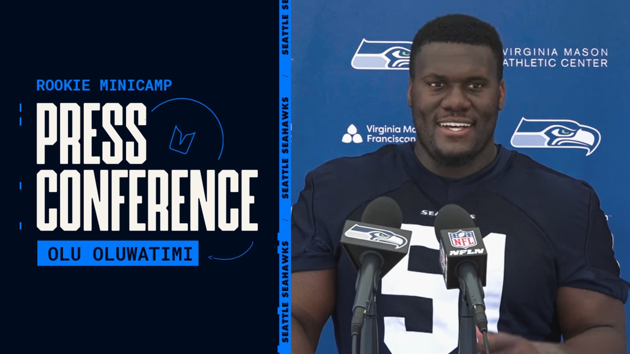 Olusegun Oluwatimi Seahawks Rookie Minicamp Press Conference
