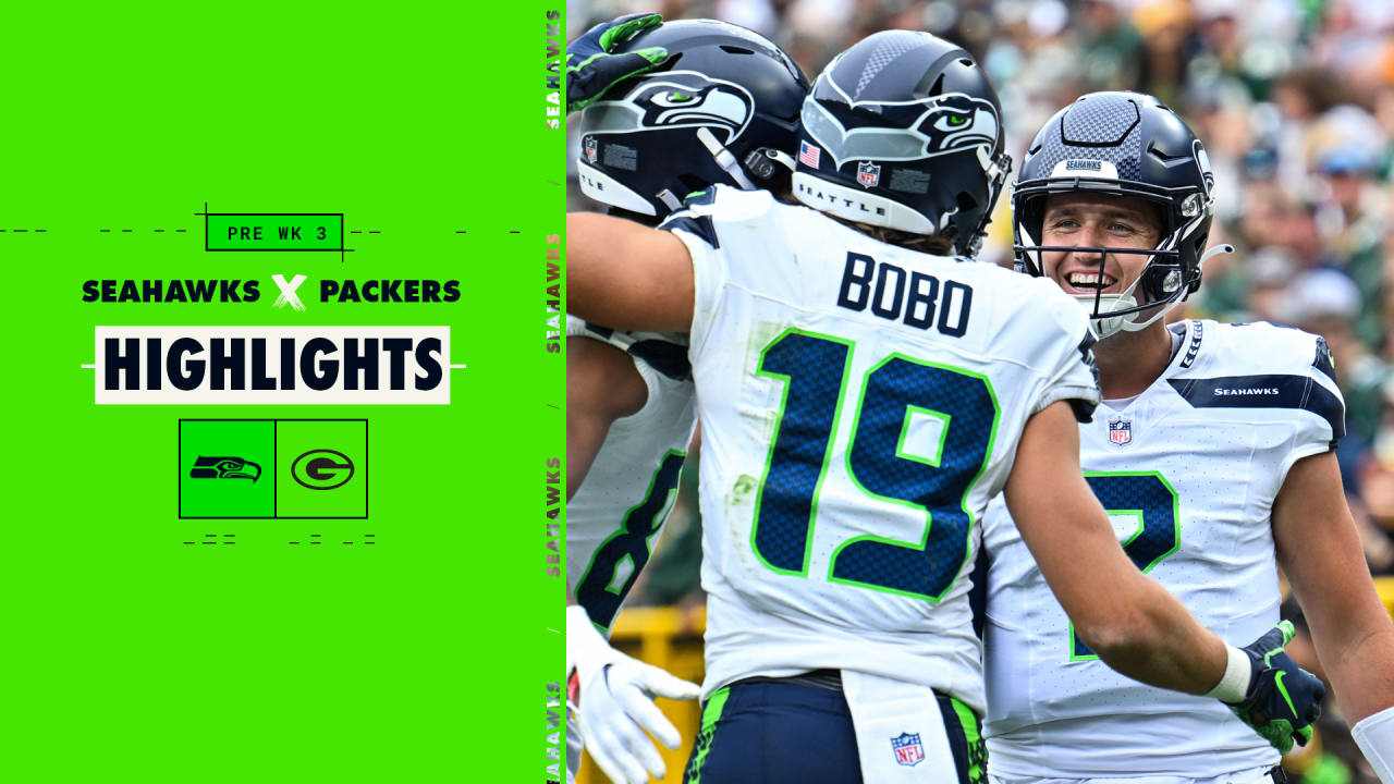 2023 Preseason Week 3 Seahawks at Packers Game Highlights