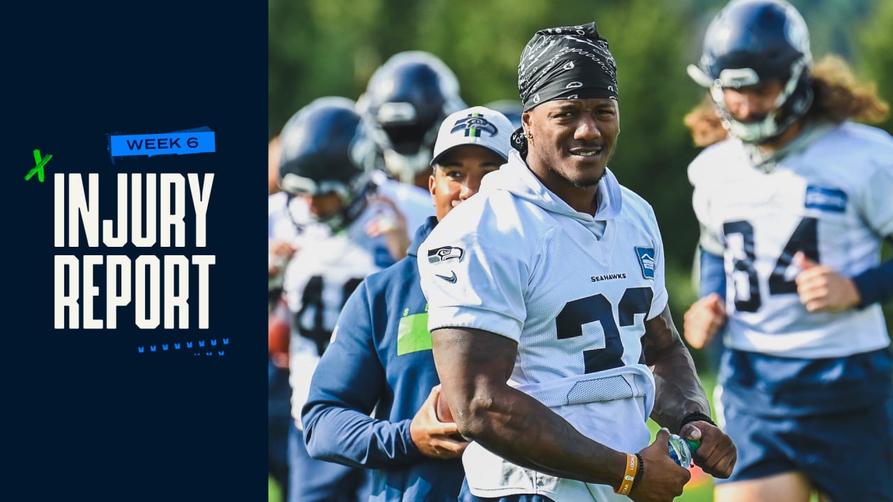 Week 6 Injury Report: Seahawks at Steelers