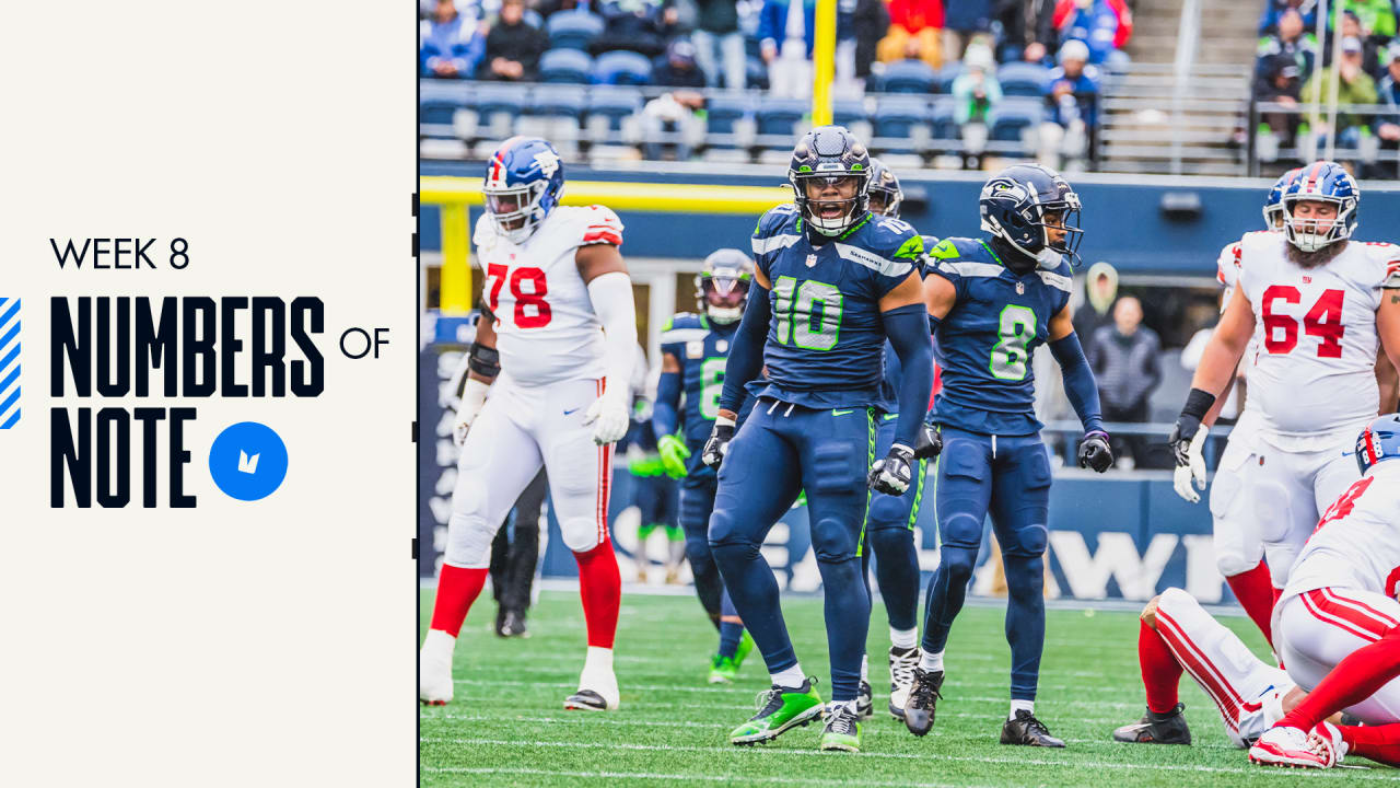 Numbers Of Note From The Seahawks’ Week 8 Win Over The Giants