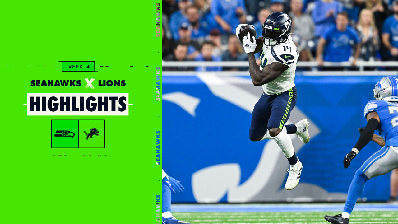 2022 Week 4 Seahawks at Lions Full Highlights